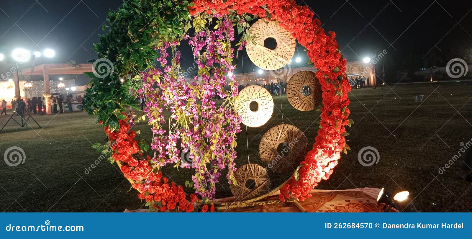 Selfie Point at Marriage Ground Stock Photo - Image of petal, bouquet ...