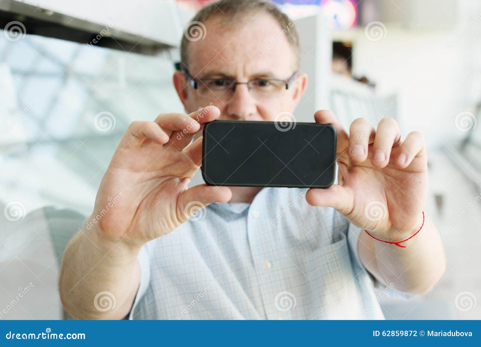 Selfie Portrait of a Handsome 35 Years Old Man Stock Photo - Image of ...