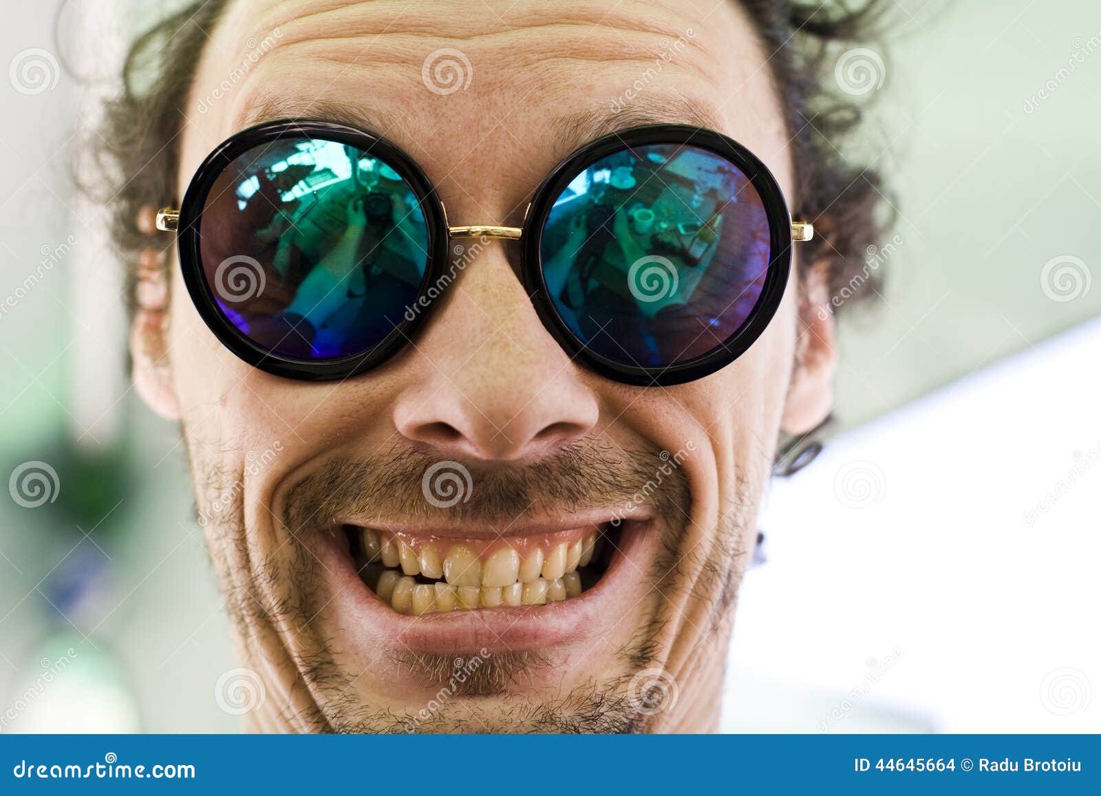 Selfie smiley face stock photo. Image of reflection, beard - 44645664