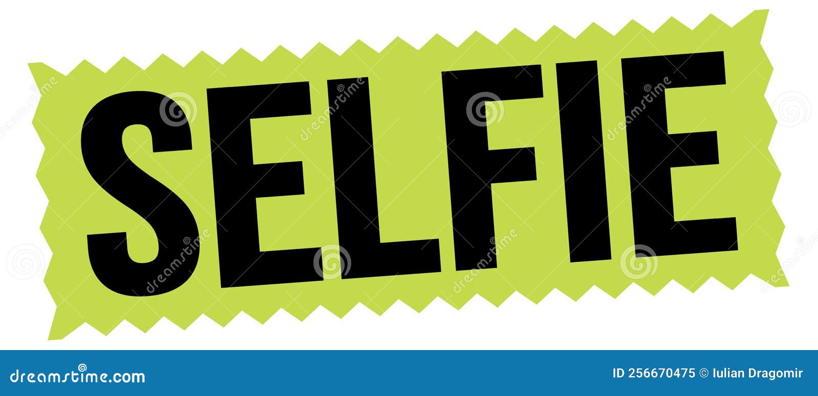 SELFIE Text Written on Green-black Stamp Sign Stock Illustration ...