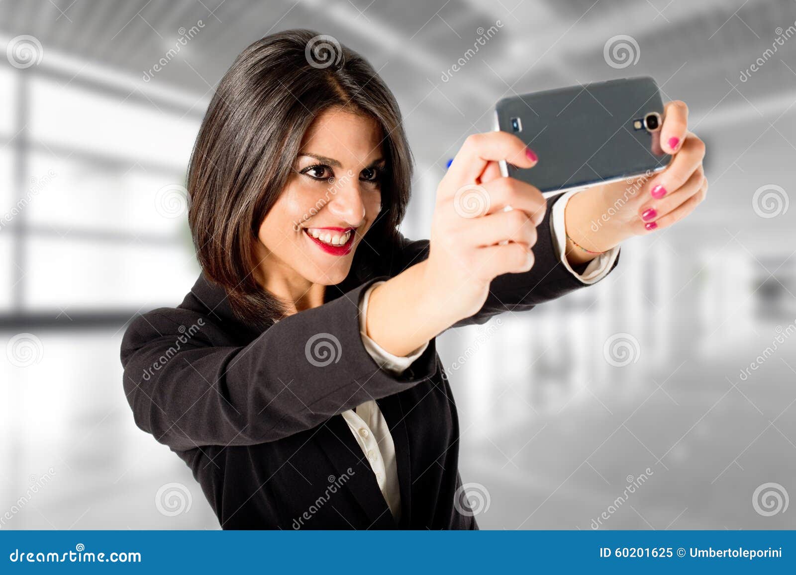 Selfie at work stock image. Image of business, selfie - 60201625