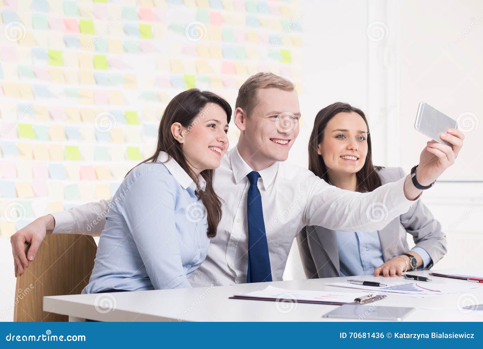 Selfie at Work with Friends Stock Photo - Image of happy, idea: 70681436