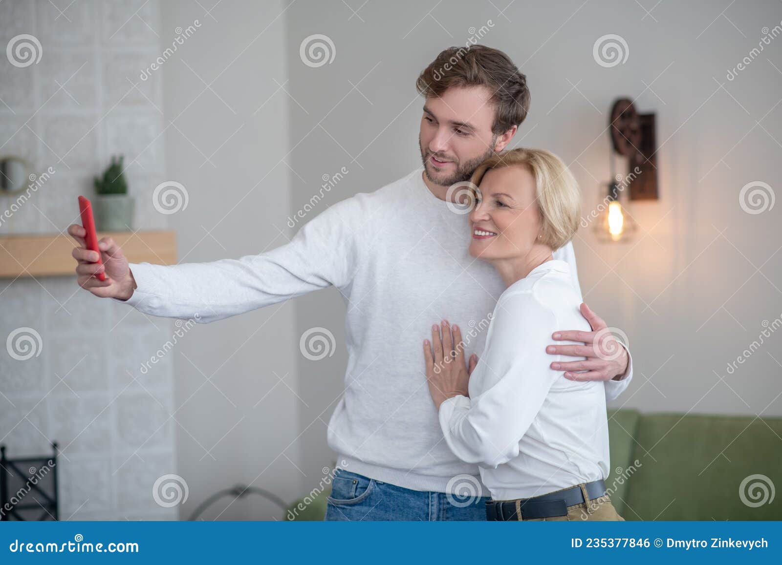 Young Bearded Man Making Selfie with His Mom Stock Photo - Image of ... Young Bearded Man Making Selfie with His Mom Stock Photo - Image of ...