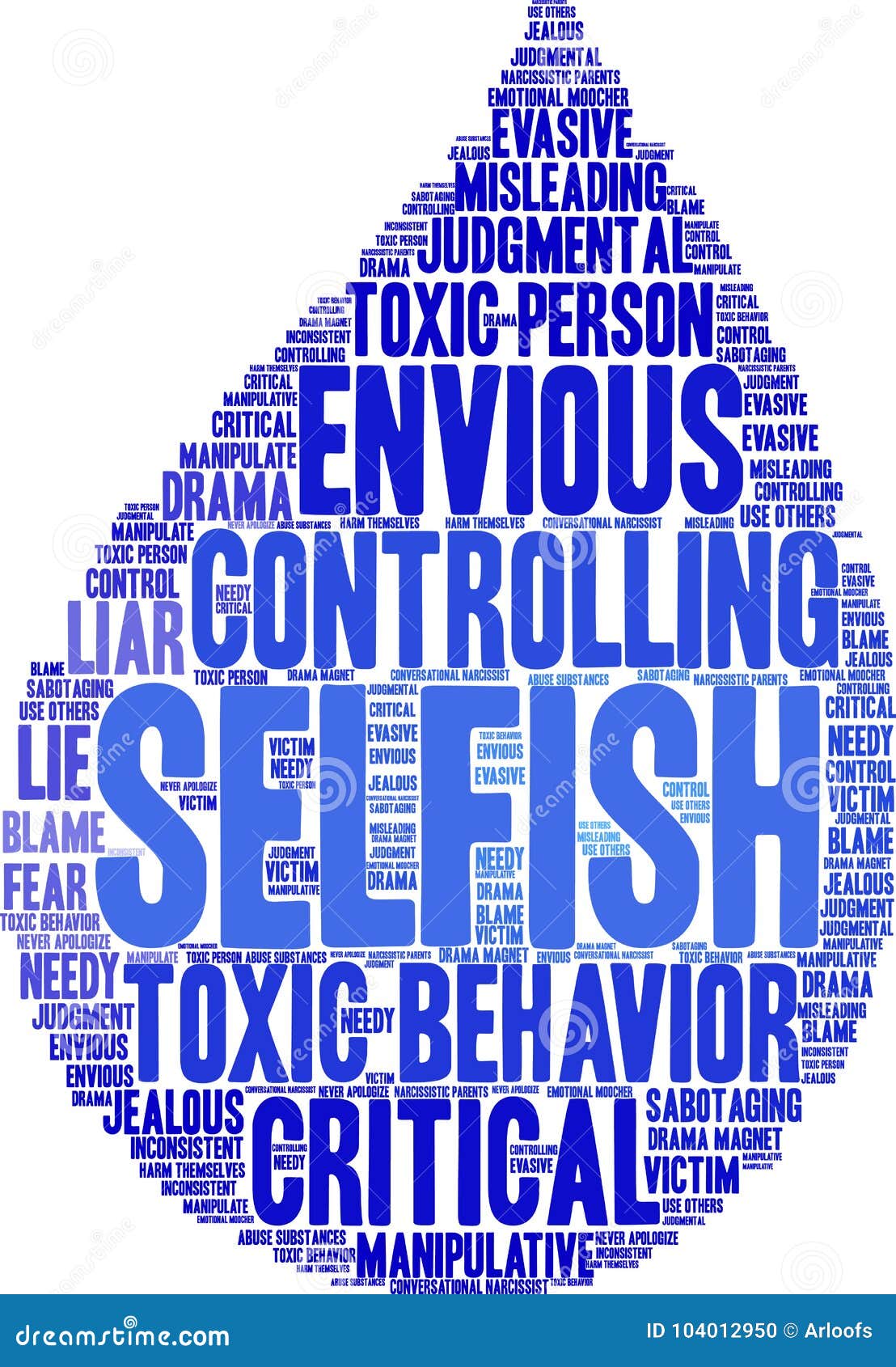 Selfish Word Cloud stock vector. Illustration of parents - 104012950