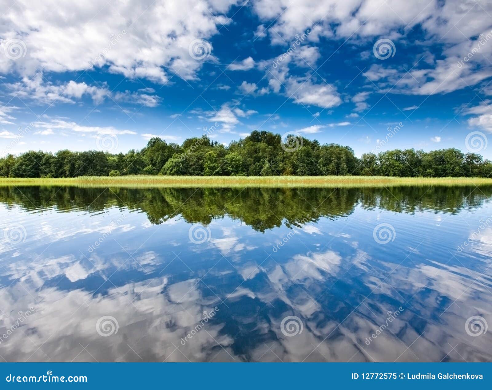 Seliger lake stock image. Image of beauty, tranquil, blue - 12772575