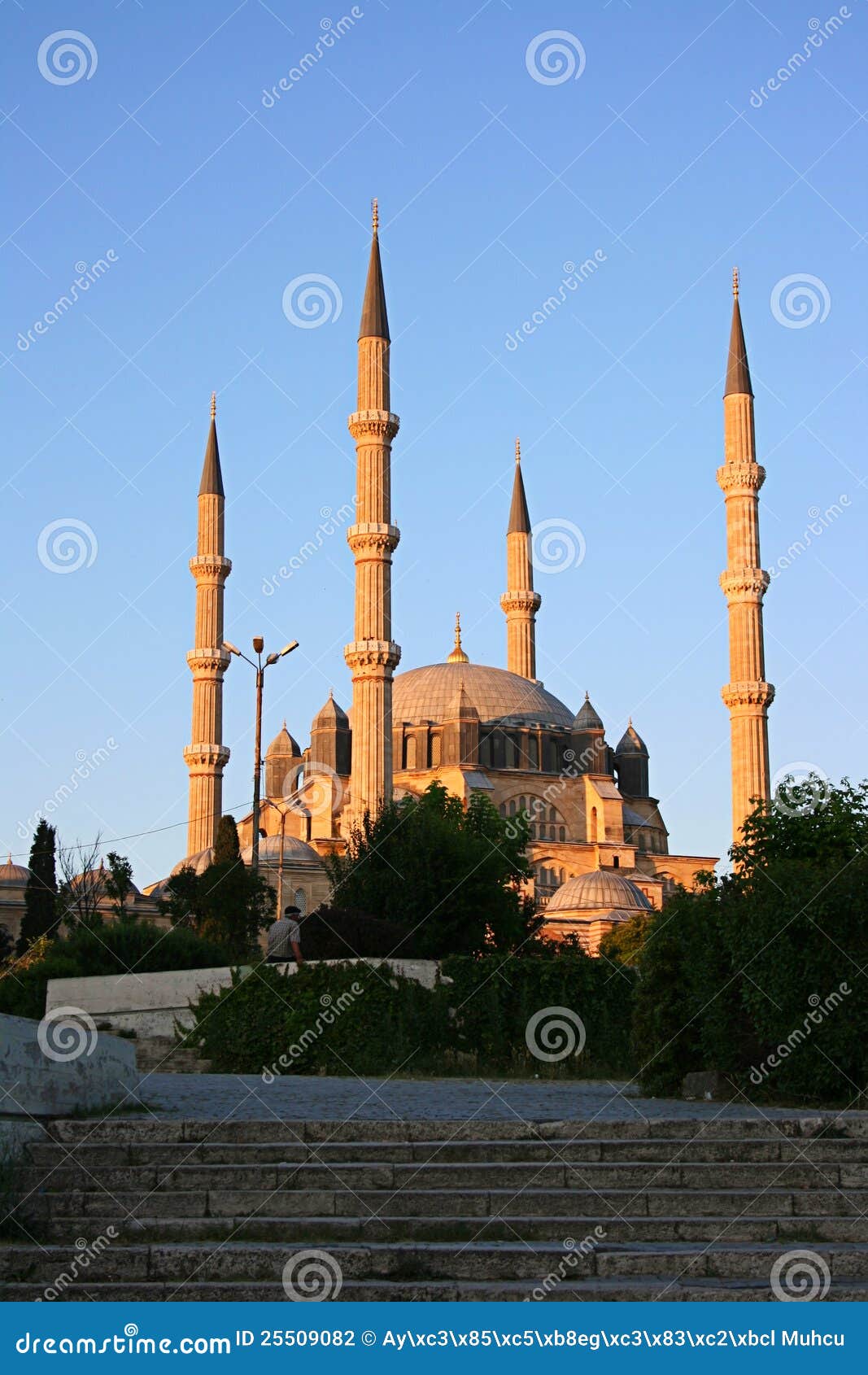 Selimiye Mosque stock photo. Image of minaret, dome, pray - 25509082