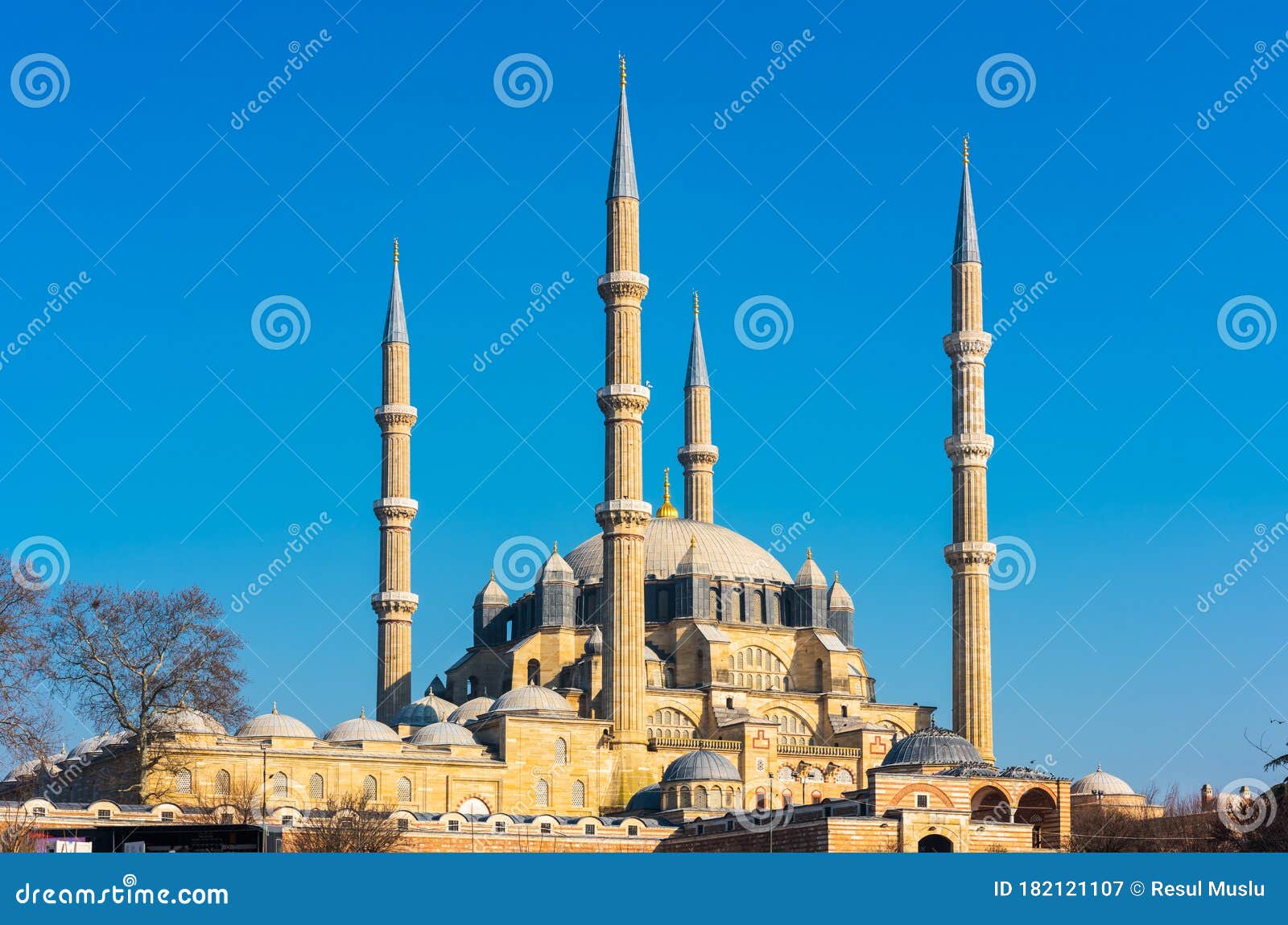 Selimiye Mosque in Edirne stock image. Image of tourist - 182121107
