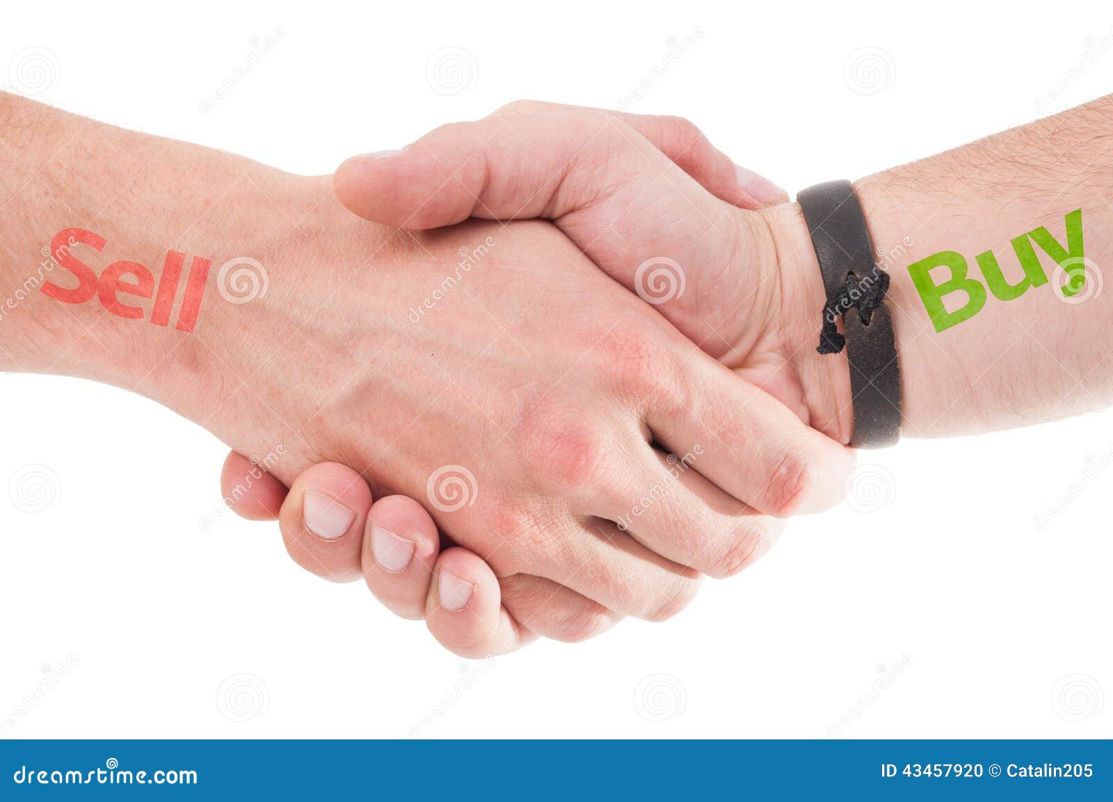 Sell Buy Concept Using Handshake Stock Photo - Image of businessmen ...