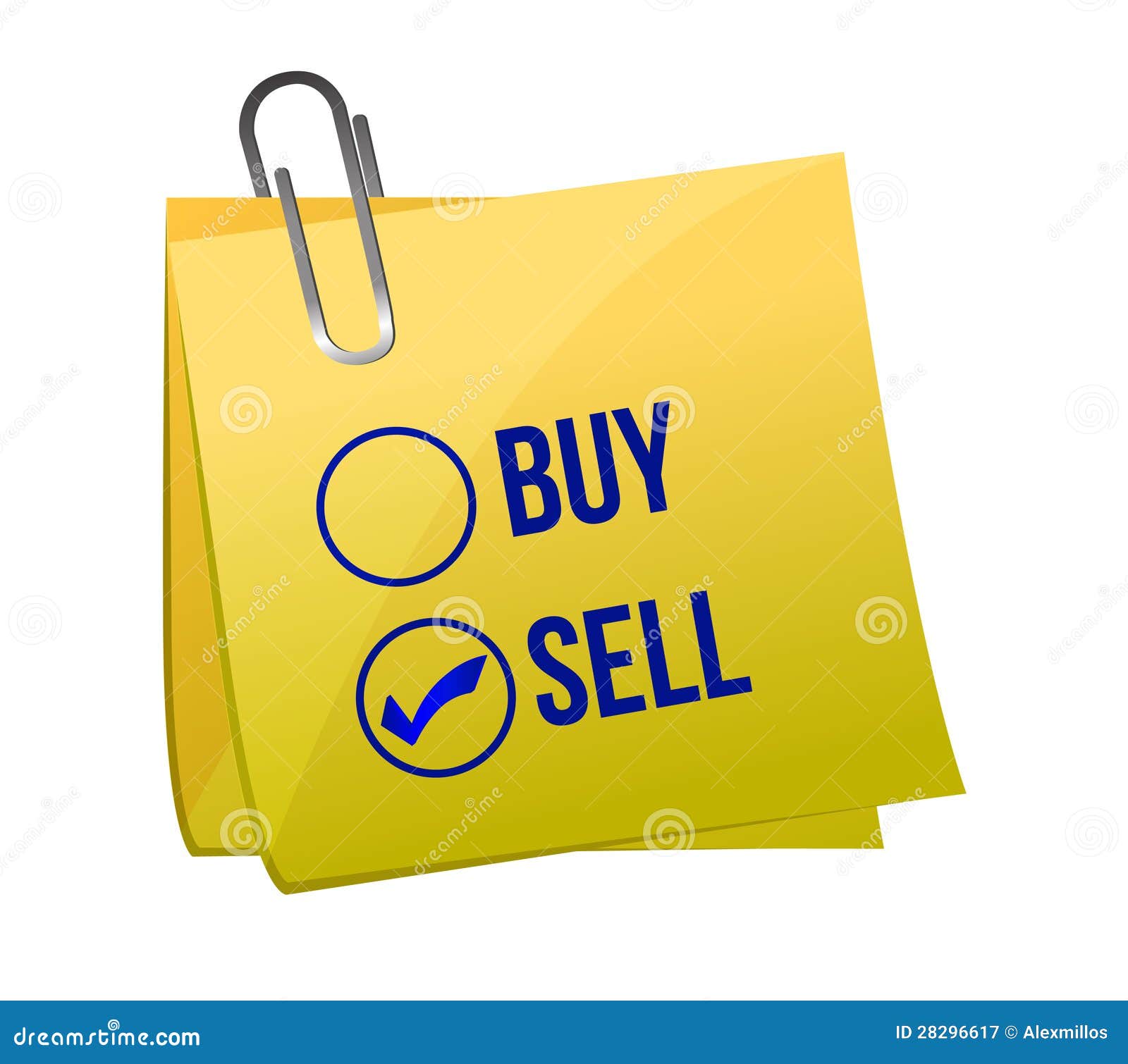 Sell or buy post stock illustration. Illustration of real - 28296617