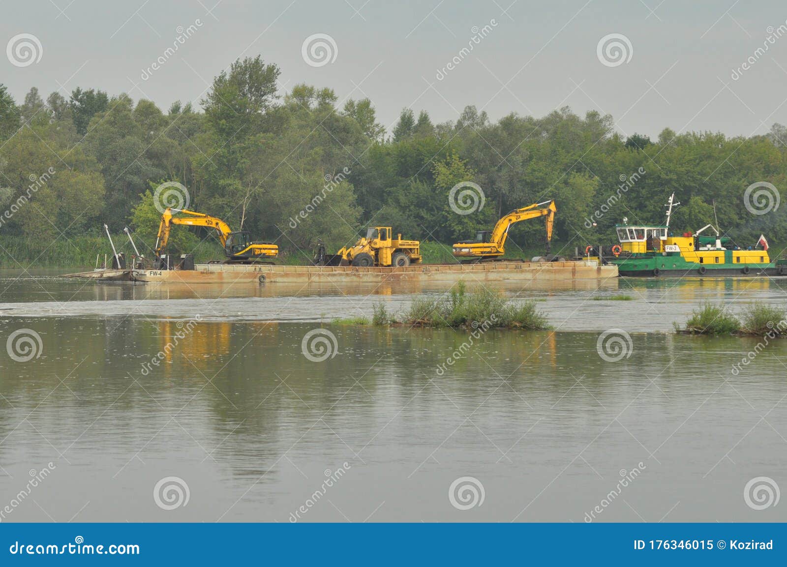 Sell Construction and Vehicles Transported by River Barge, with a High ...