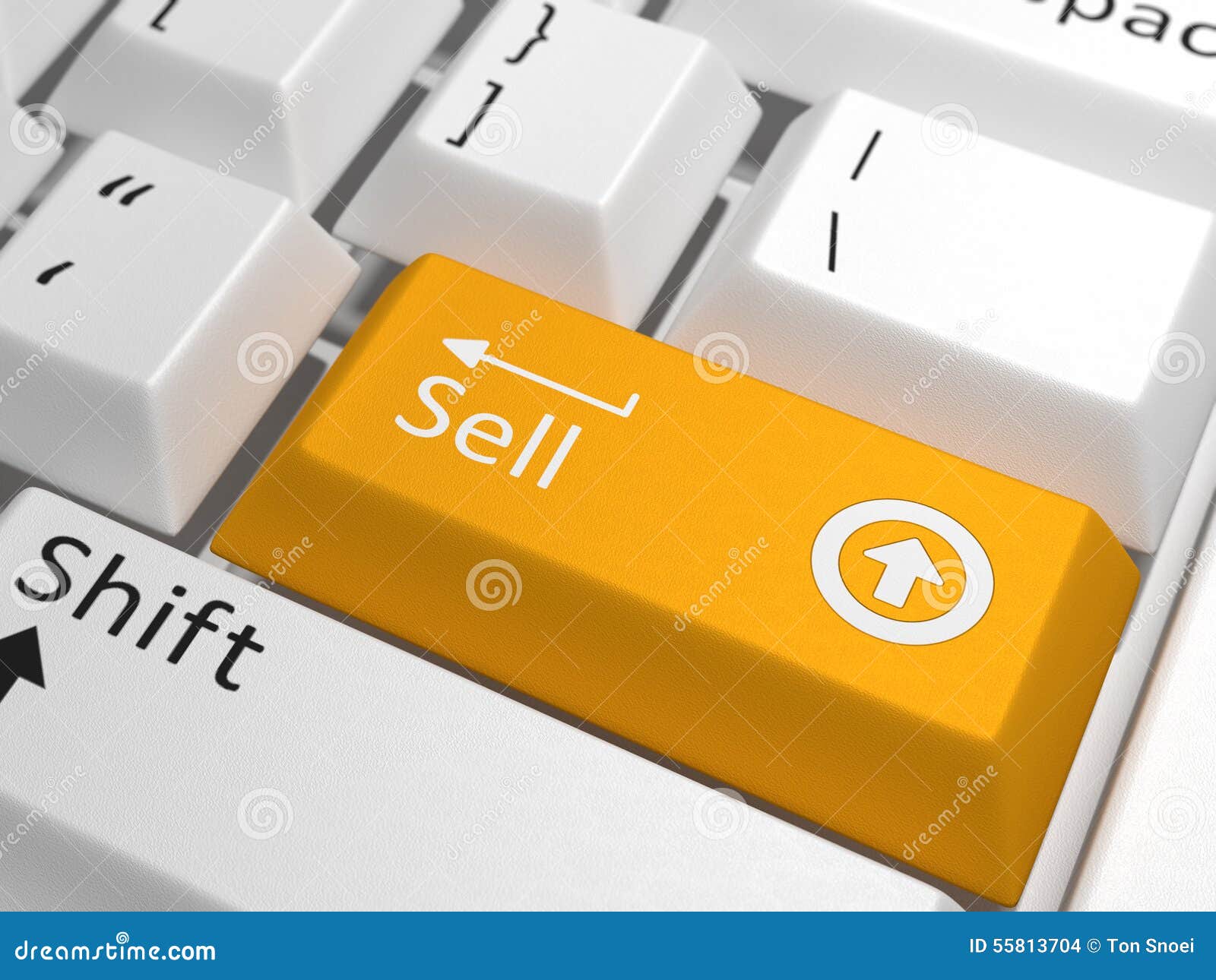 Sell key on keyboard stock photo. Image of financial - 55813704