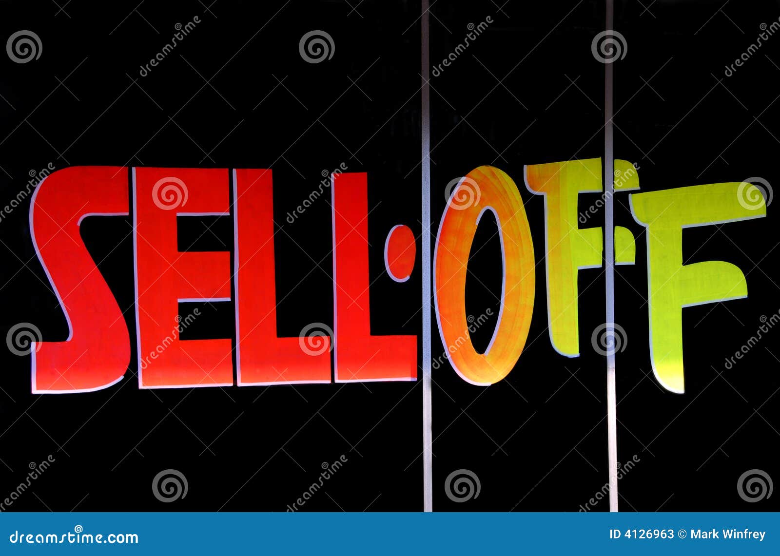 Sell Off stock image. Image of advertise, bankrupt, gone - 4126963
