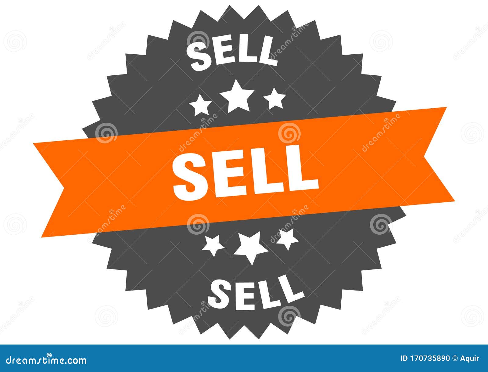 Sell Sign. Sell Circular Band Label. Sell Sticker Stock Vector ...