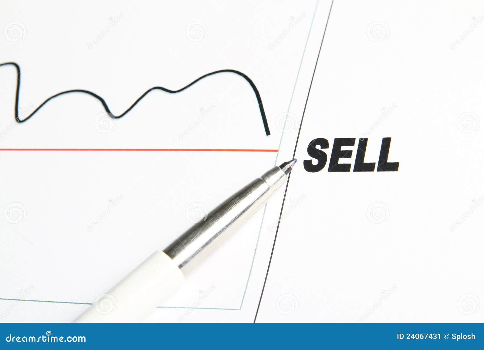 Sell stock stock image. Image of line, business, candle - 24067431