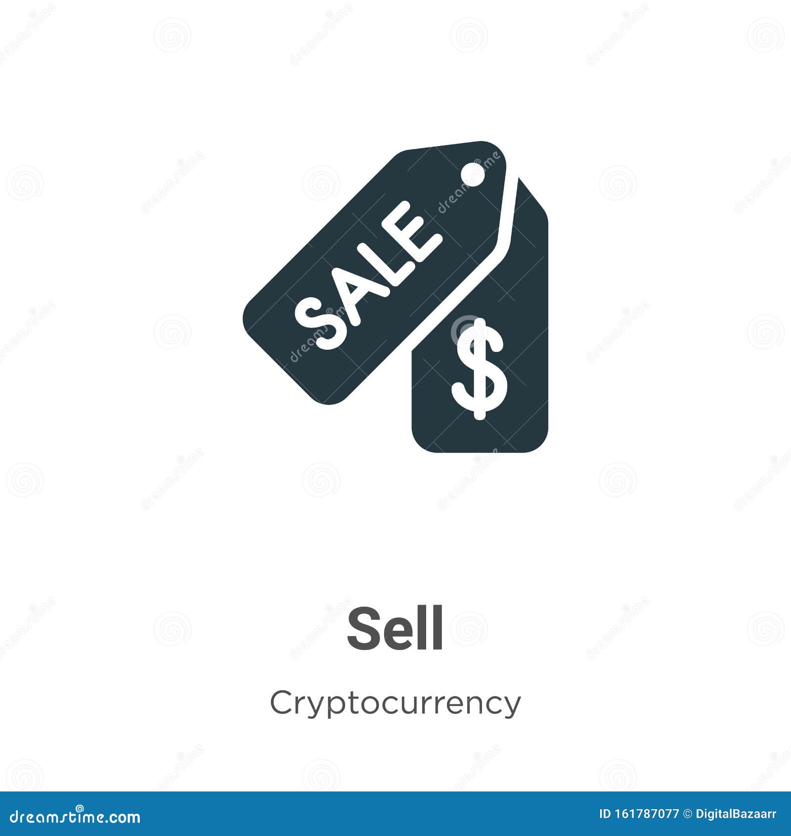 Sell Vector Icon on White Background. Flat Vector Sell Icon Symbol Sign ...
