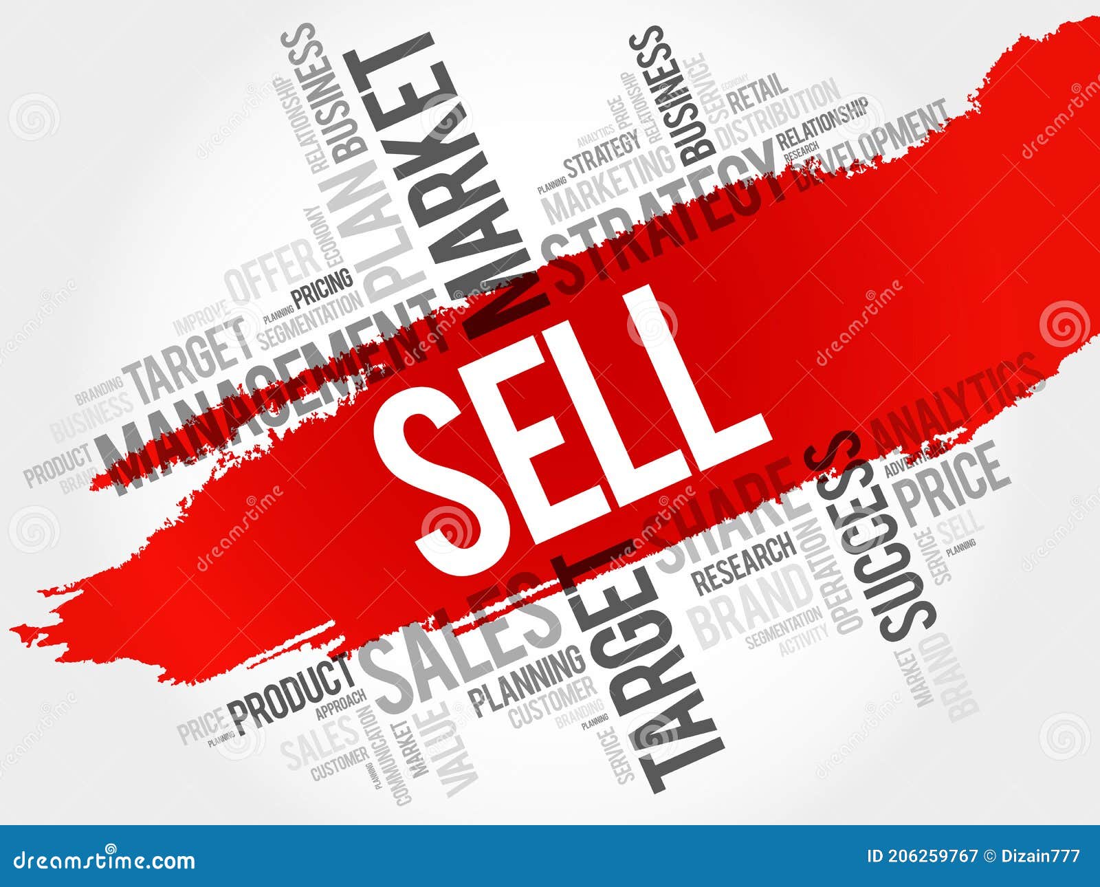 Sell word cloud stock illustration. Illustration of corporate - 206259767