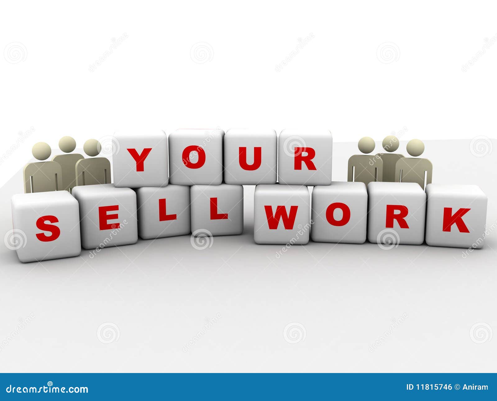 Sell your work stock illustration. Illustration of planning - 11815746