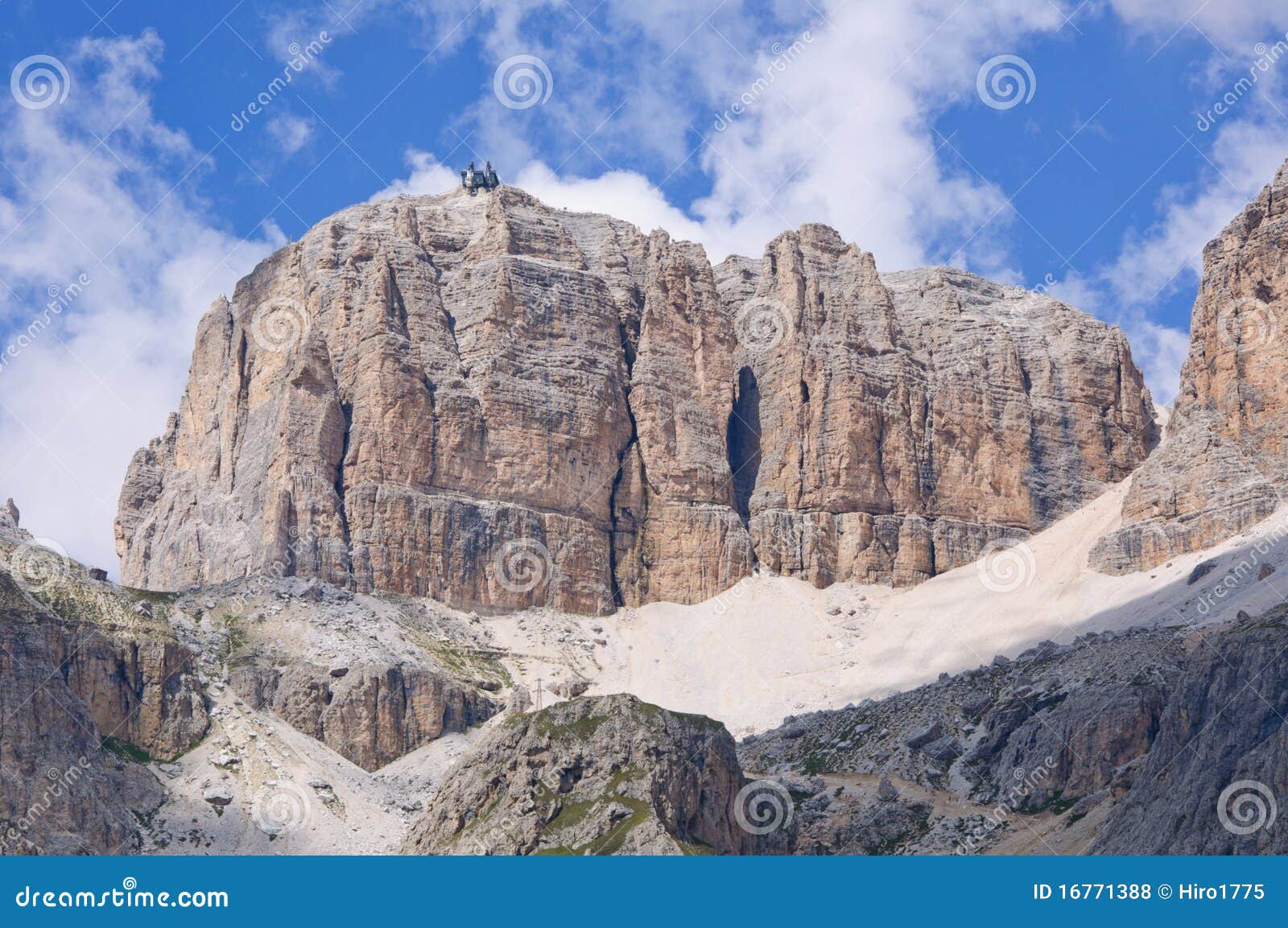 The Sella Massif Group - Dolomites, Italy Stock Photo - Image of group ...