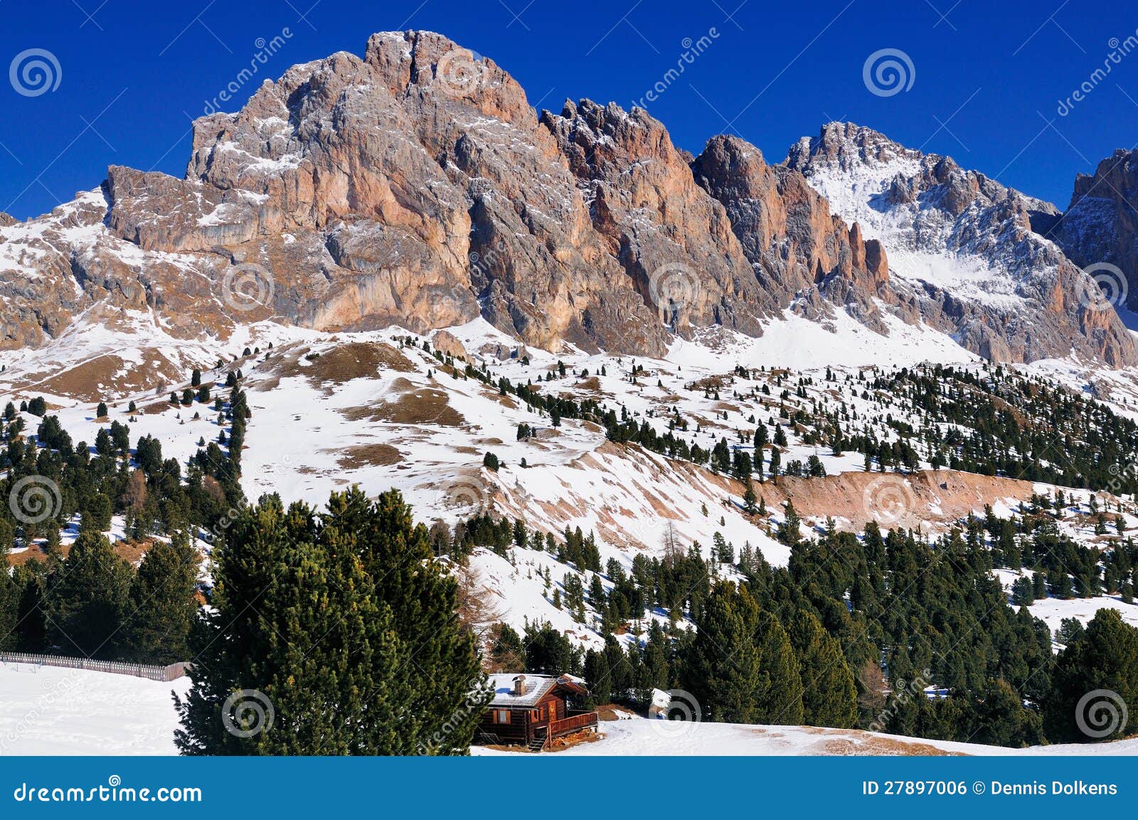 Sella Mountains, Val Gardena, Italy Stock Photo - Image of cliffs ...