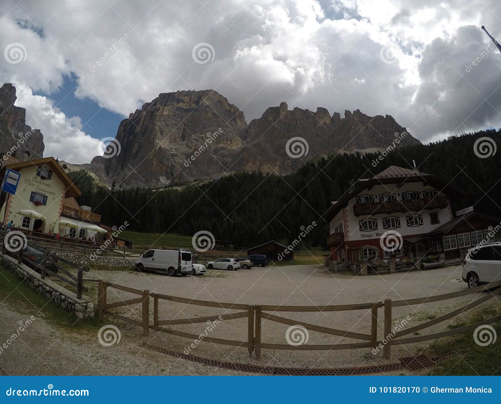Sella Pass editorial image. Image of travel, alps, sout - 101820170