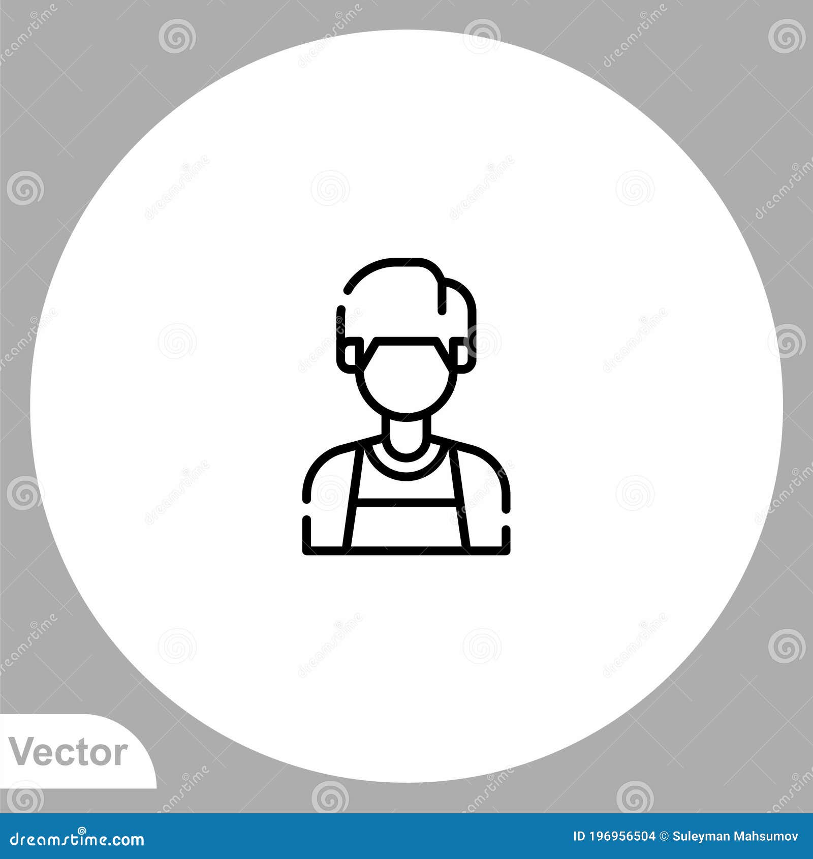 Seller Vector Icon Sign Symbol Stock Vector - Illustration of element ...