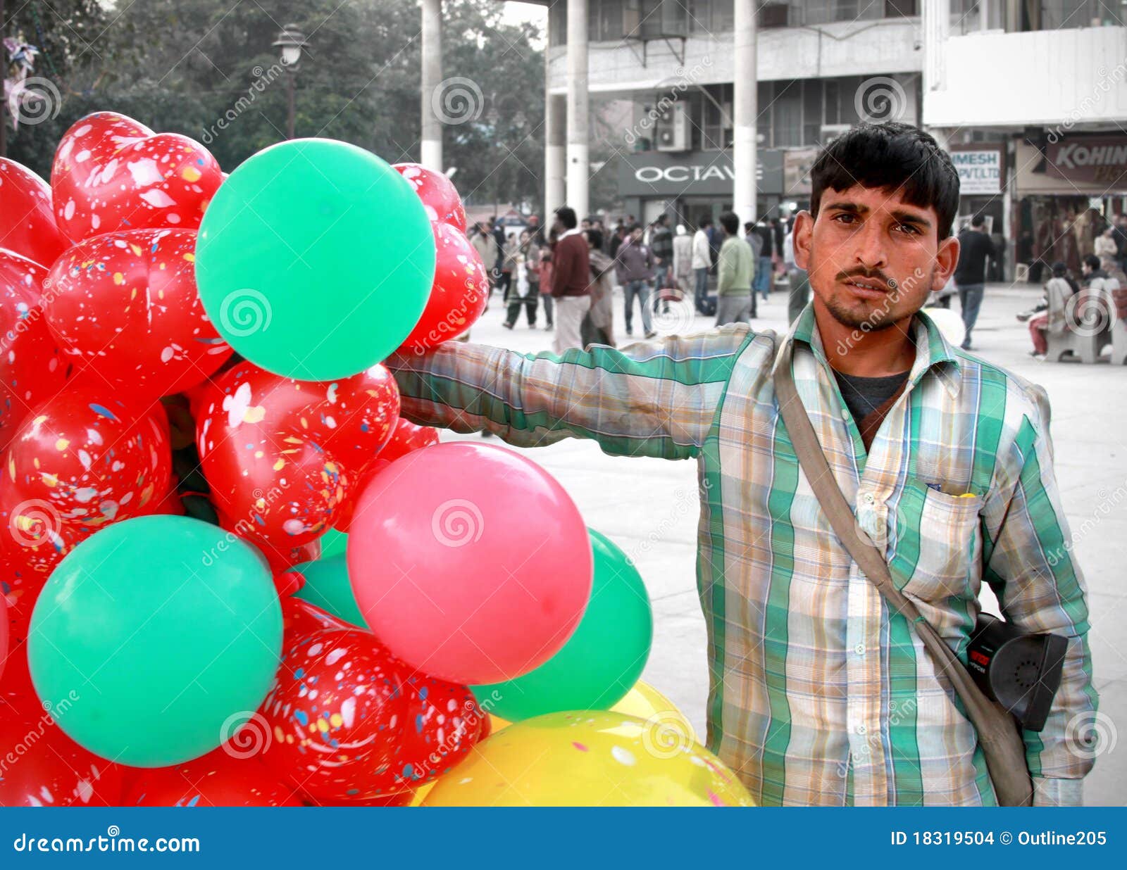 Selling balloons editorial stock image. Image of balloon - 18319504