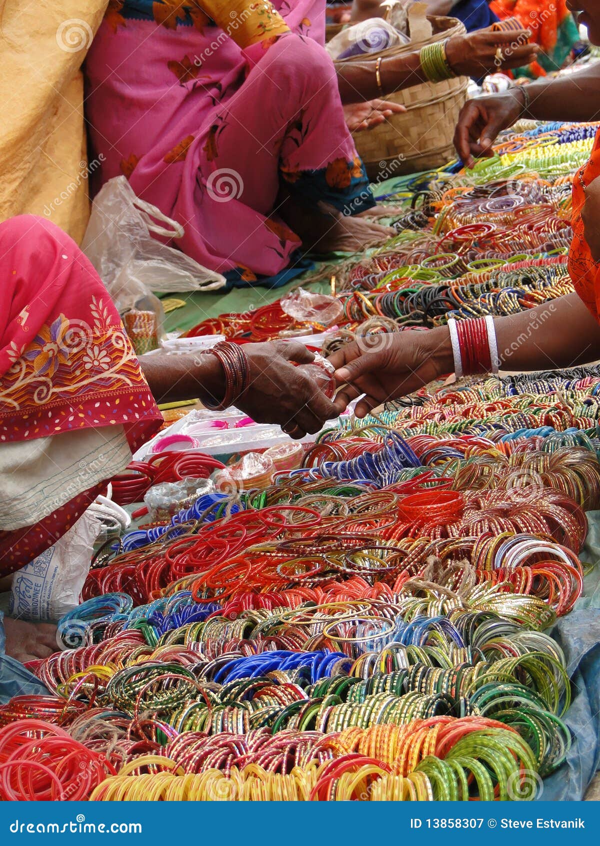 Selling Bangles and Other Jewelry Stock Image - Image of india, bangles ...