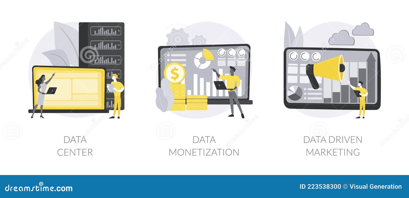 Selling Database Abstract Concept Vector Illustrations. Stock Vector ...