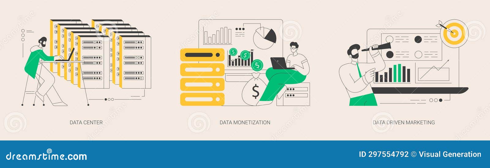 Selling Database Abstract Concept Vector Illustrations. Stock Vector ...