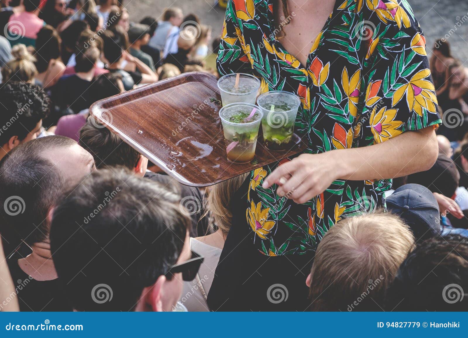Crowded Park With People Doing Barbecue Editorial Image | CartoonDealer ...