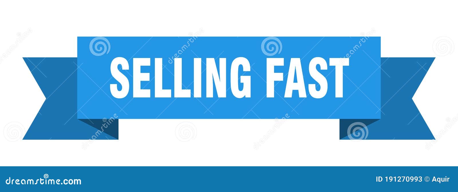 Selling fast ribbon. stock vector. Illustration of sell - 191270993