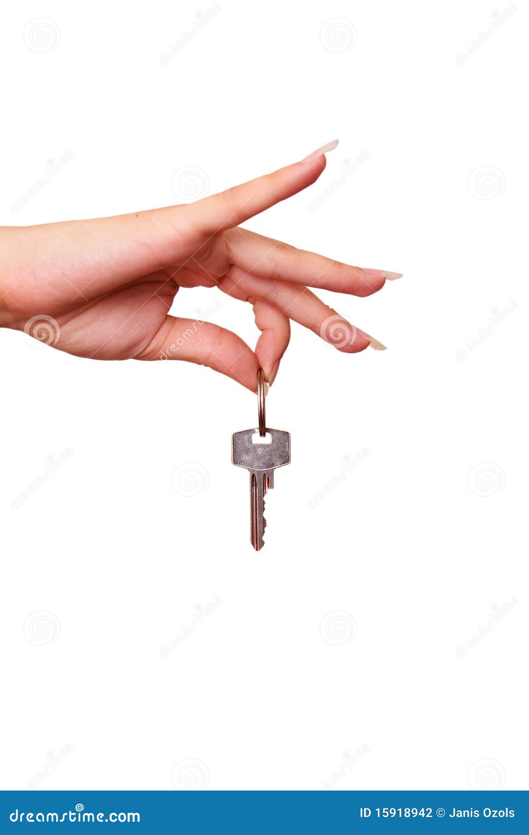 Selling House - Giving Key - Isolated Stock Photo - Image of gift ...