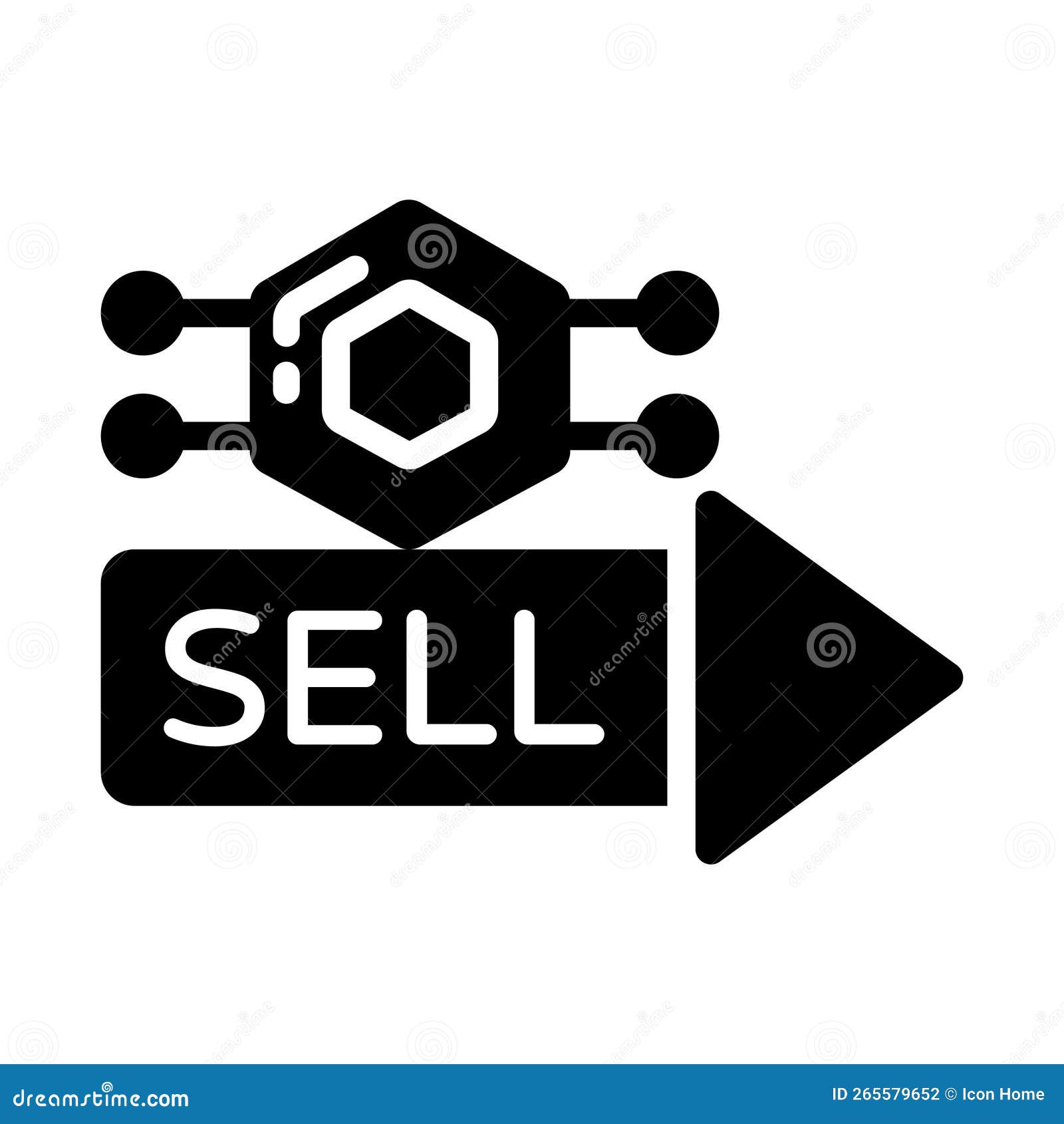 Selling Icon, Non-fungible Token, Digital Technology Stock Vector ...