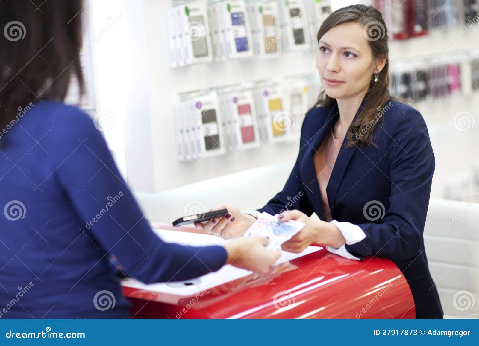 Selling a smartphone stock image. Image of adult, sell - 27917873