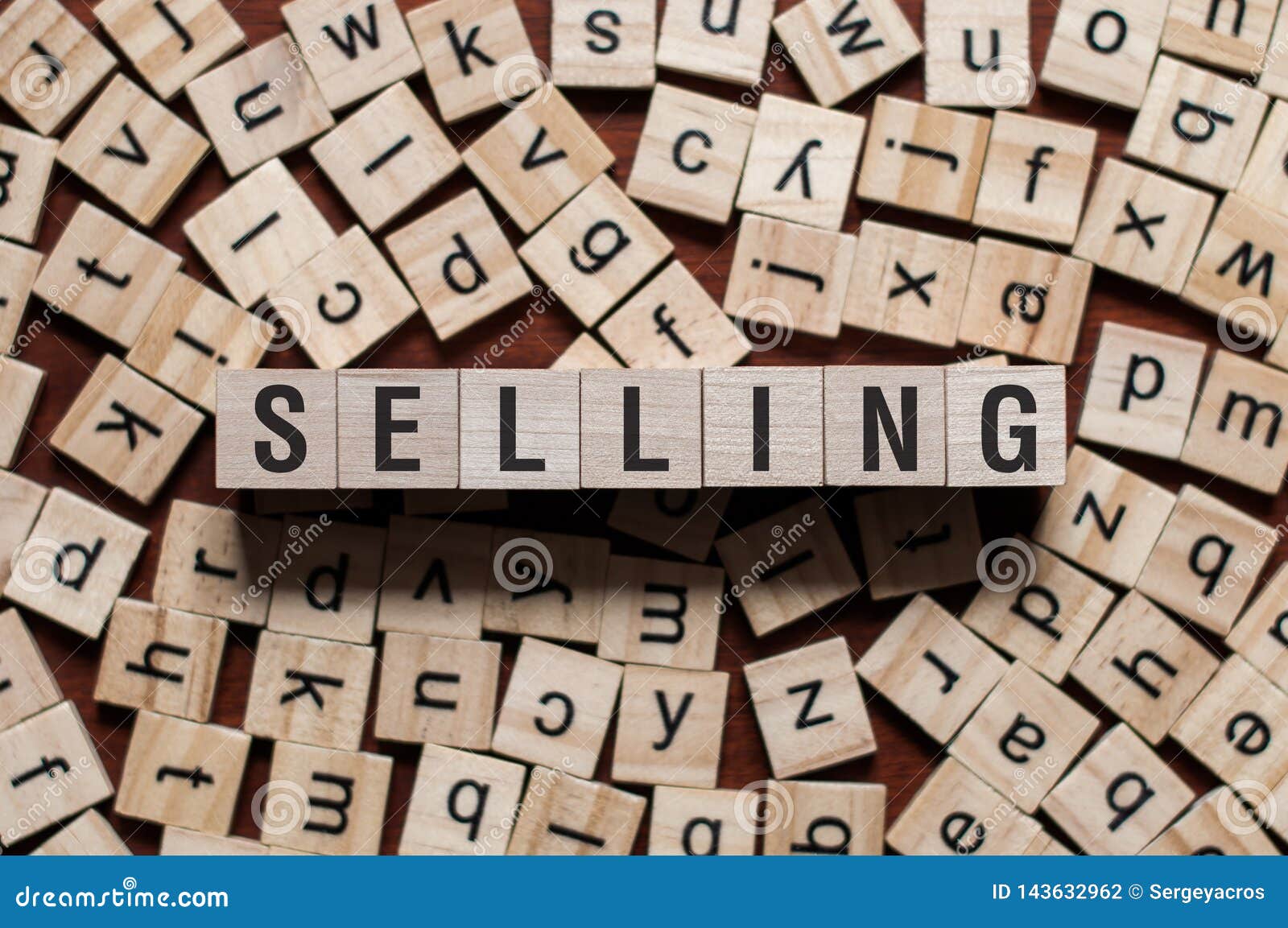 Selling word concept stock photo. Image of depression - 143632962