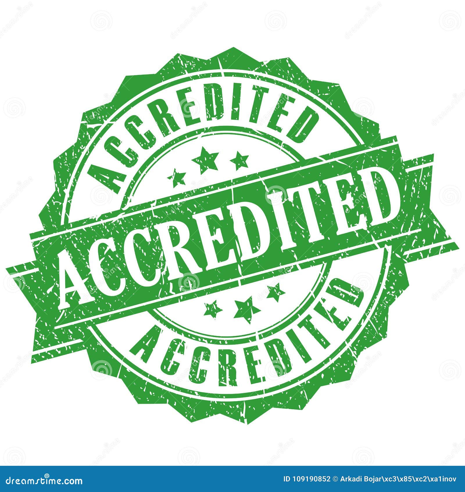 Sello Acreditado Del Vector Ilustración del Vector - Ilustración de ...