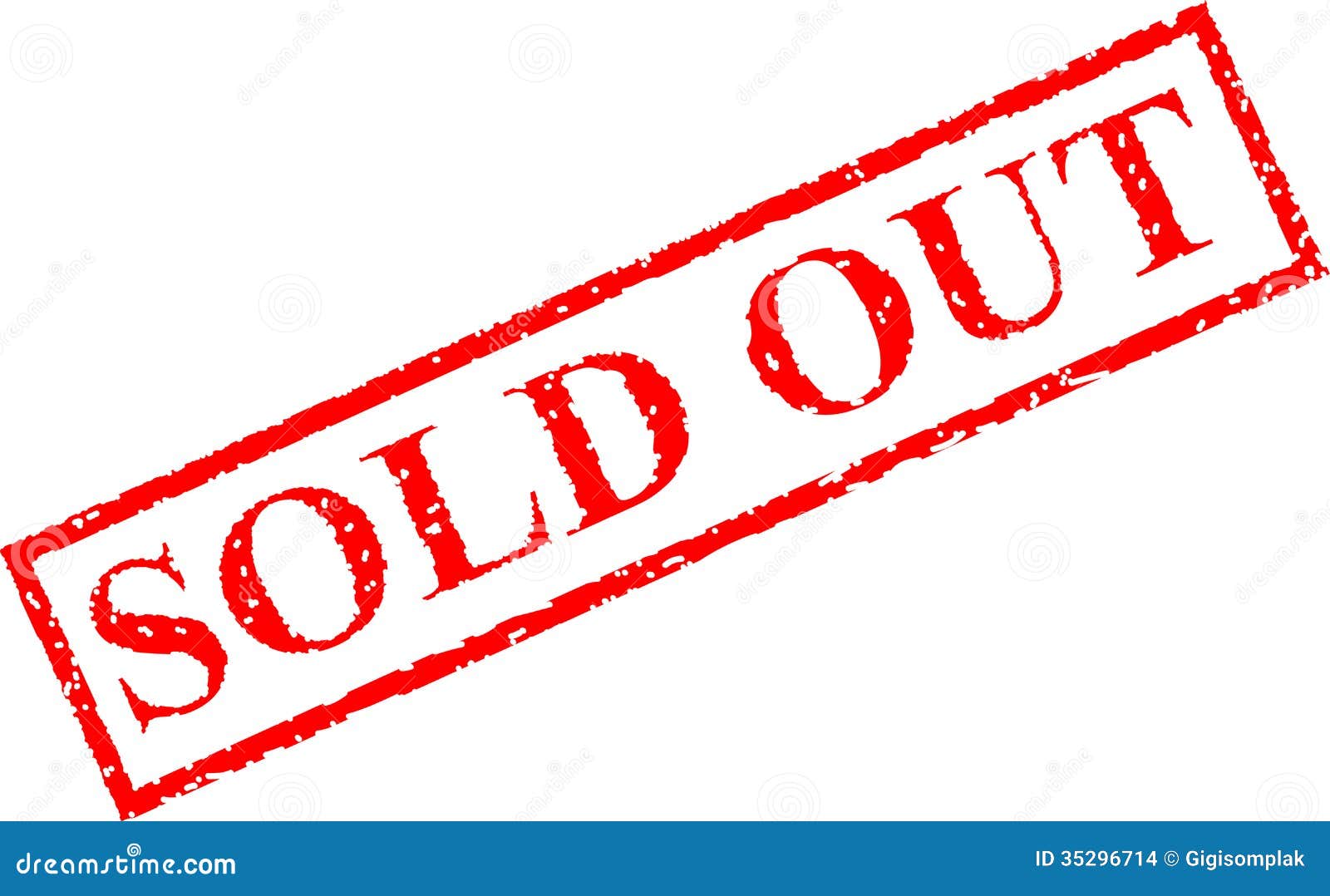 Sello agotado ilustración del vector. Ilustración de existencias - 35296714