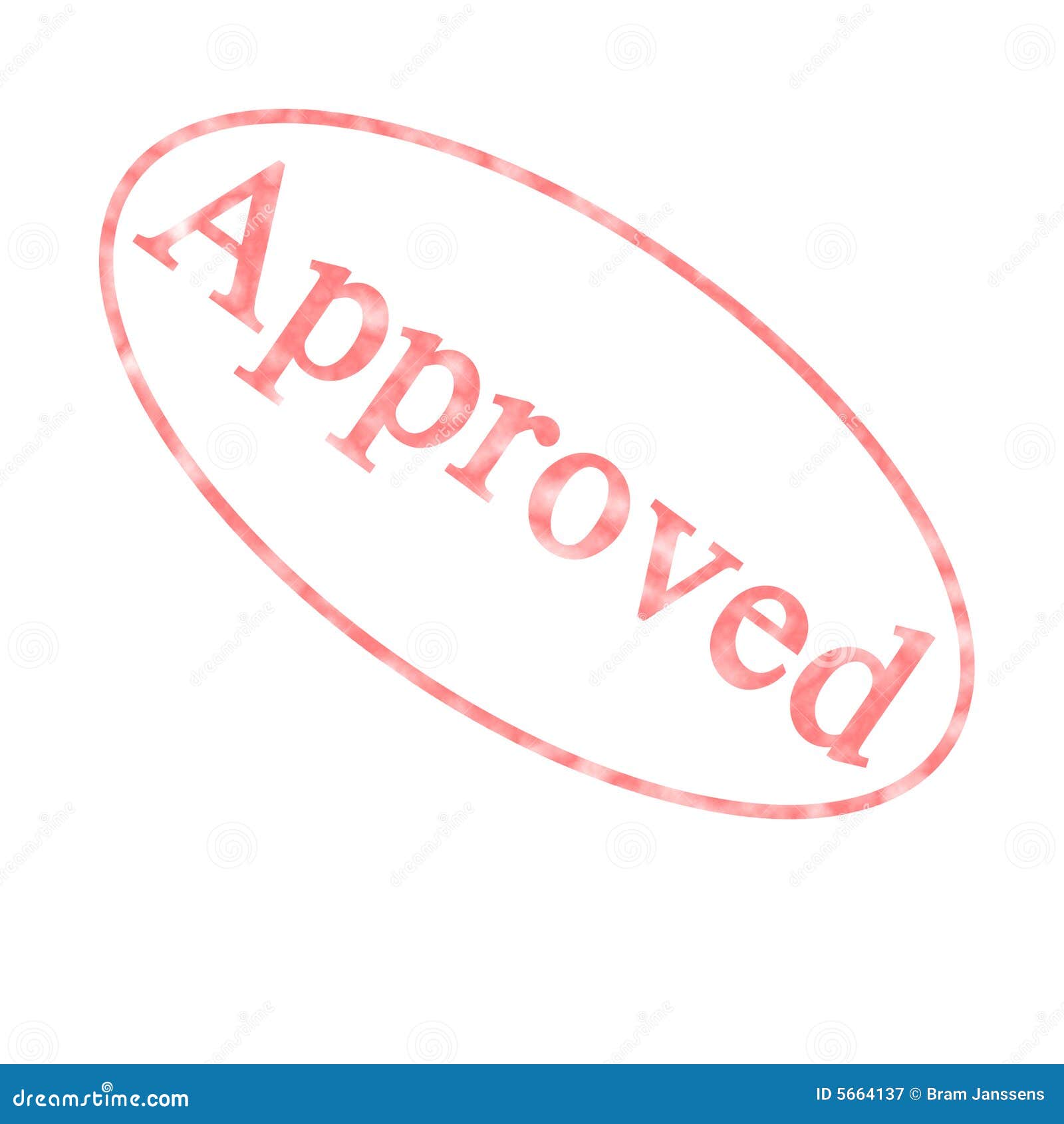 Sello aprobado stock de ilustración. Ilustración de sello - 5664137
