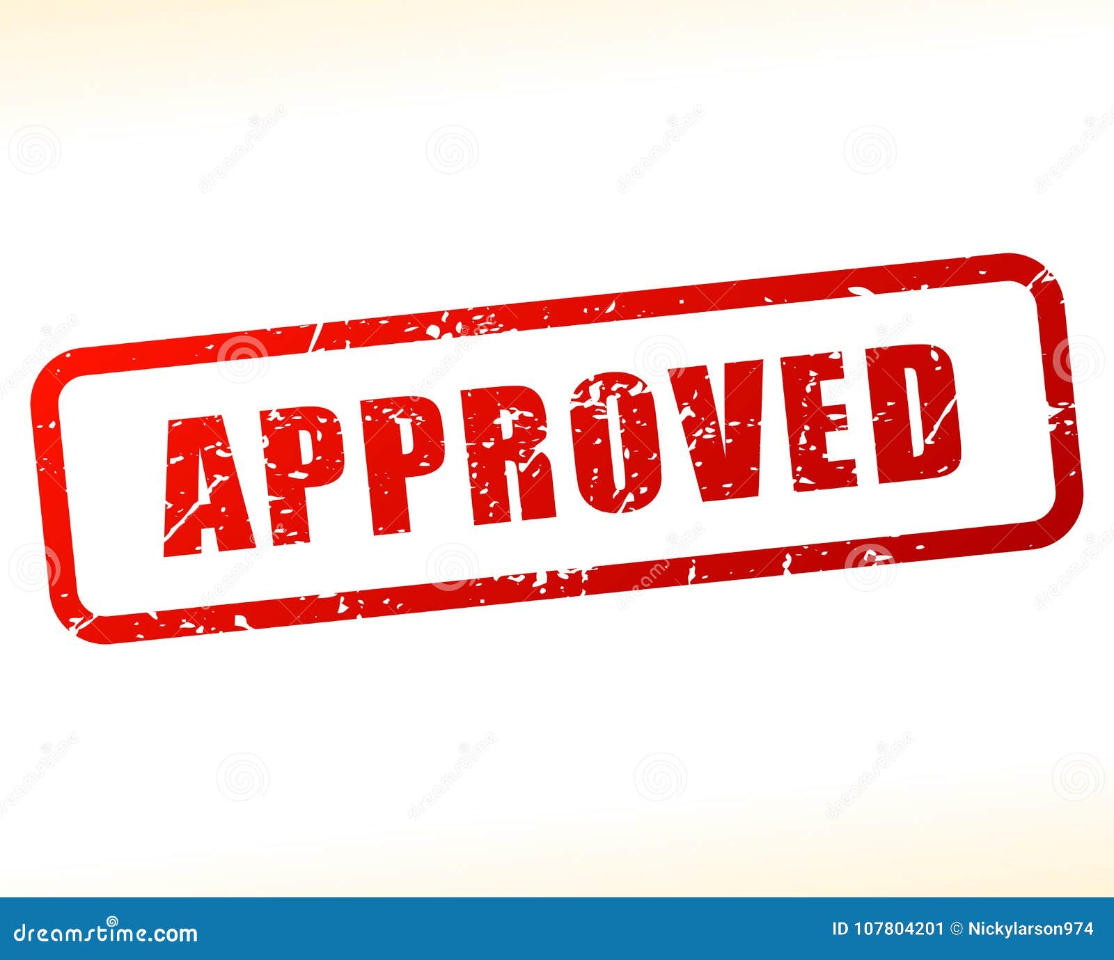 Sello Aprobado En El Fondo Blanco Ilustración del Vector - Ilustración ...