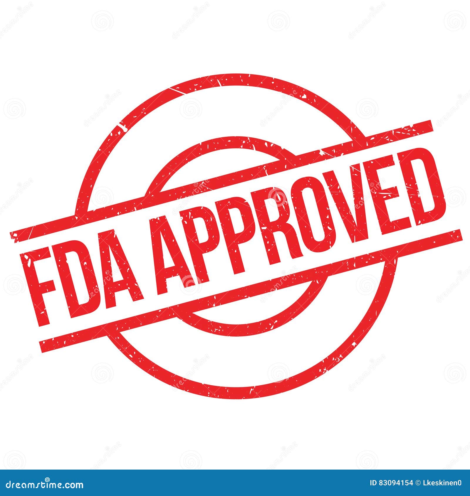 Sello aprobado por la FDA foto de archivo. Imagen de respaldado - 83094154