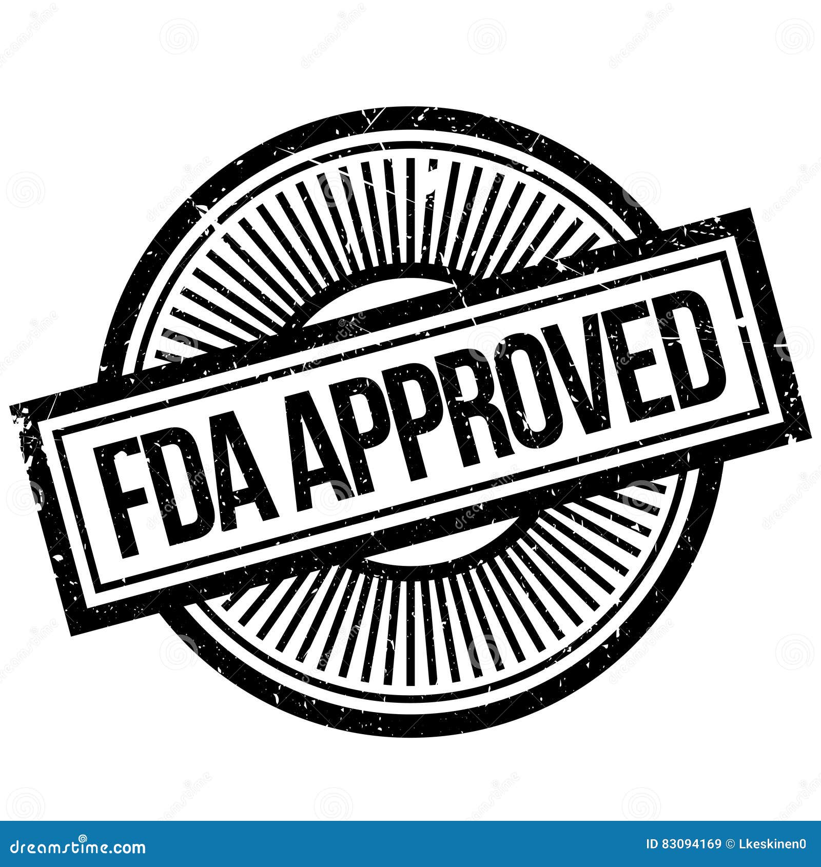 Sello aprobado por la FDA imagen de archivo. Imagen de respaldado ...