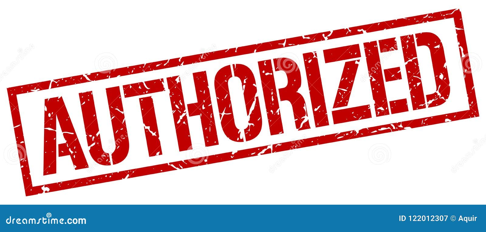 Sello autorizado ilustración del vector. Ilustración de etiqueta ...