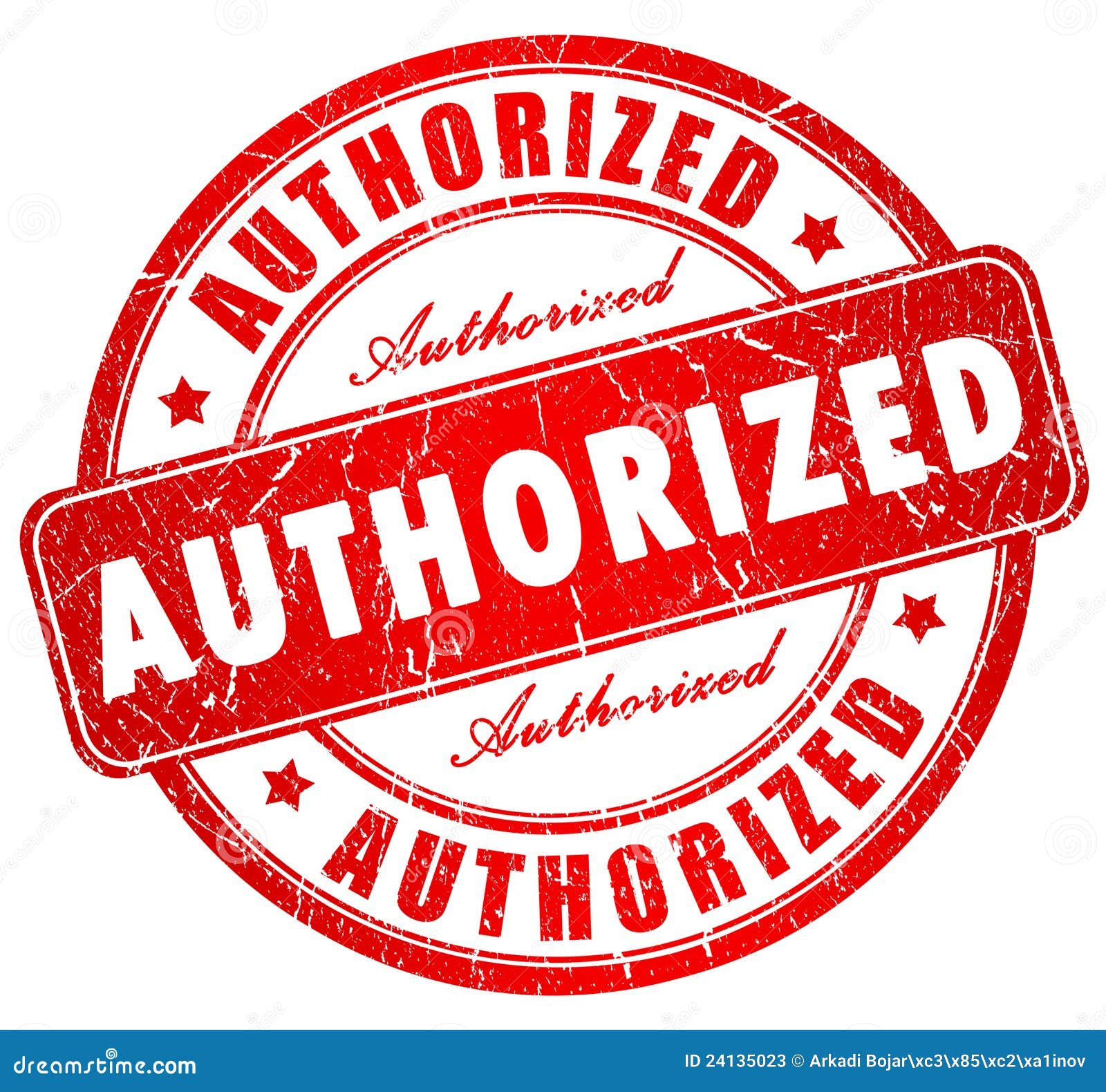Sello Autorizado Fotos de archivo - Imagen: 24135023