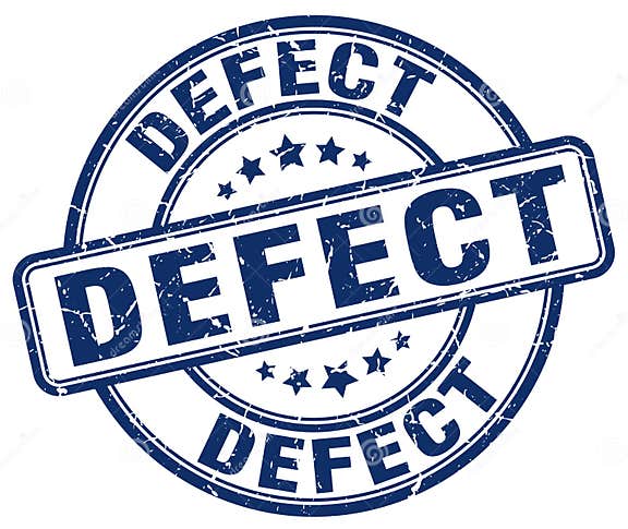 Sello azul del defecto ilustración del vector. Ilustración de vendimia ...