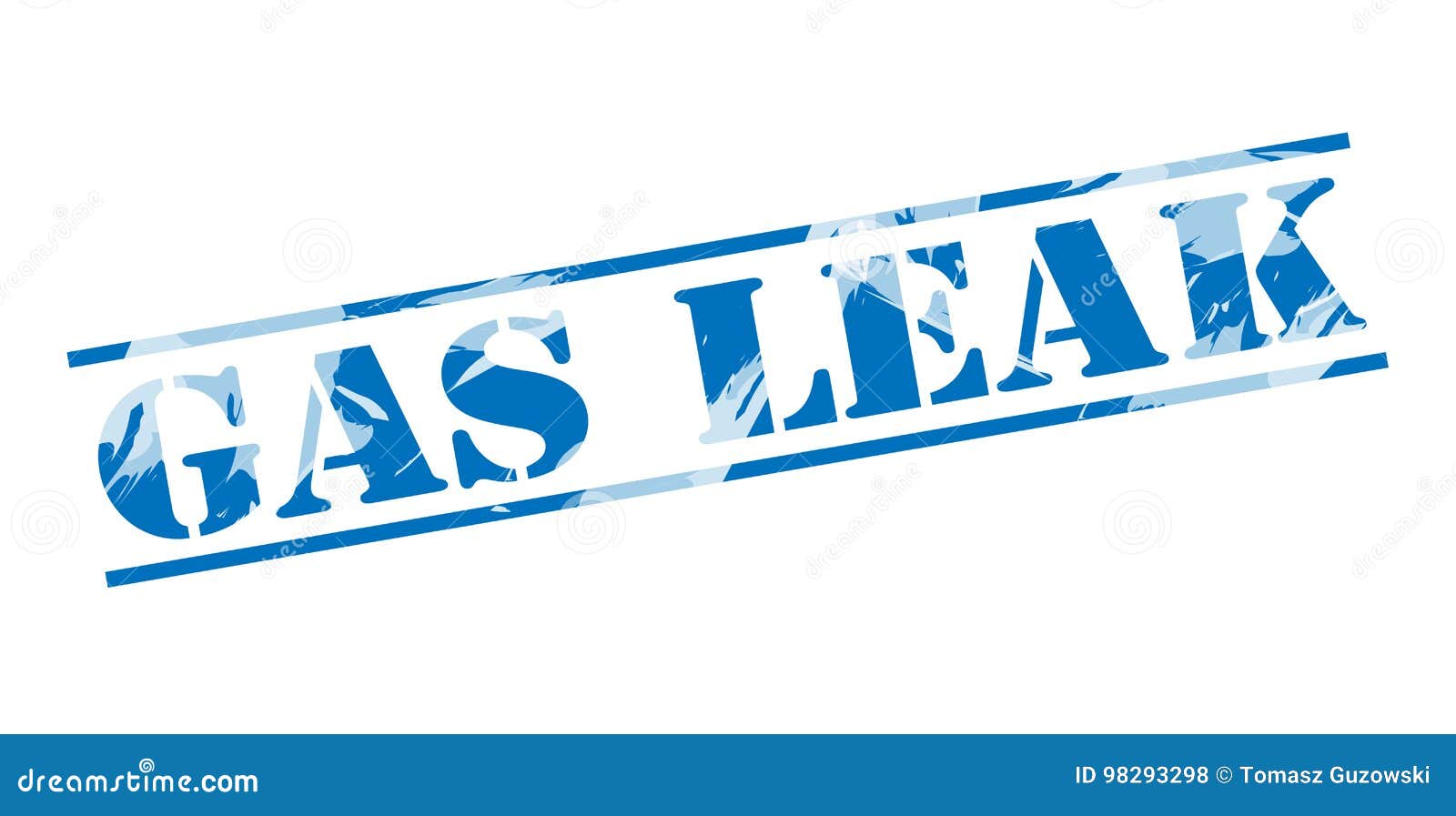 Sello Azul Del Escape Del Gas Stock de ilustración - Ilustración de ...