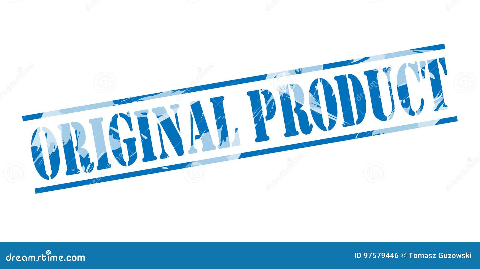 Sello Azul Del Producto Original Stock de ilustración - Ilustración de ...