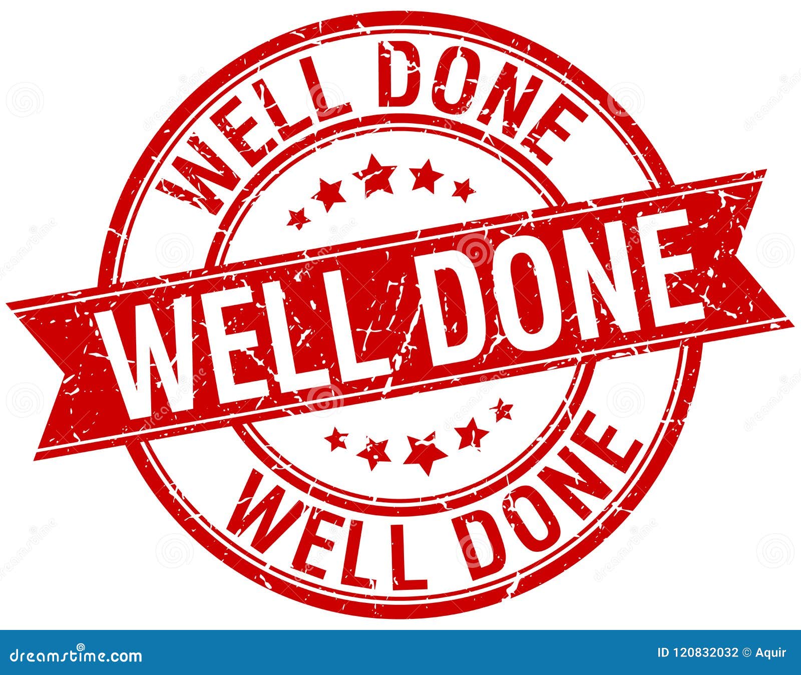 Sello bien hecho ilustración del vector. Ilustración de blanco - 120832032