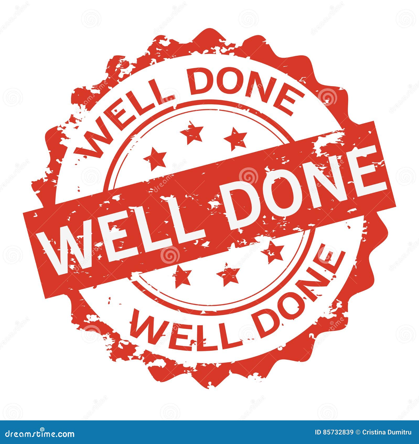 Sello bien hecho ilustración del vector. Ilustración de control - 85732839
