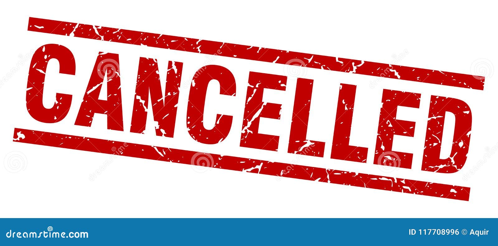 Sello cancelado ilustración del vector. Ilustración de vector - 117708996