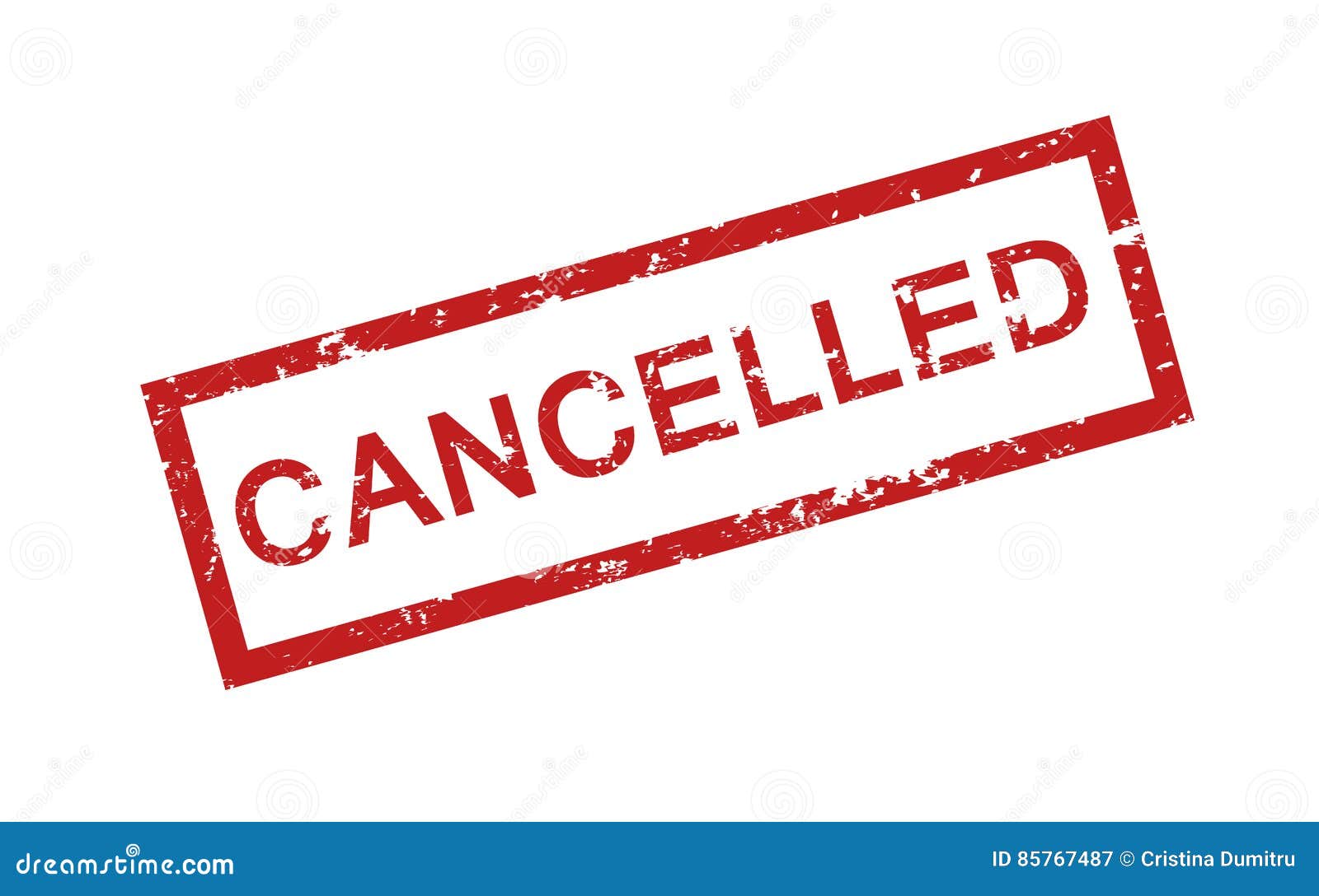 Sello cancelado ilustración del vector. Ilustración de abortivo - 85767487